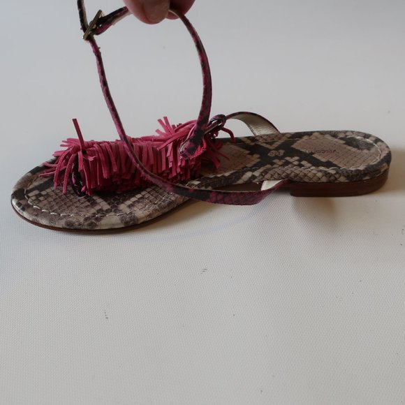 VISCONTI & DU REAU | Shoes | Visconti Du Reau Snake Print Leather ...